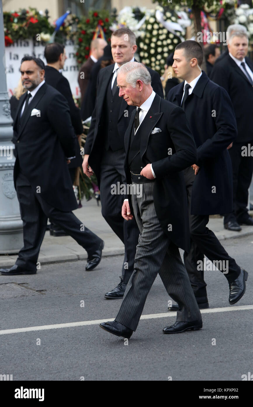 BUCHAREST, ROMANIA - DECEMBER 16, 2017: Britain's Prince Charles ...