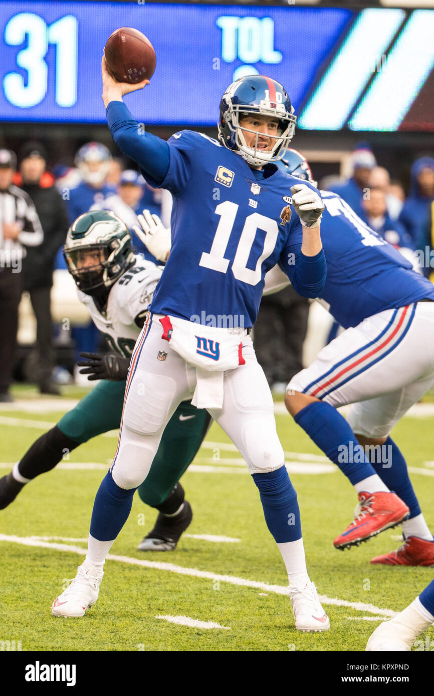 East Rutherford, New Jersey, USA. 17th Dec, 2017. New York Giants ...