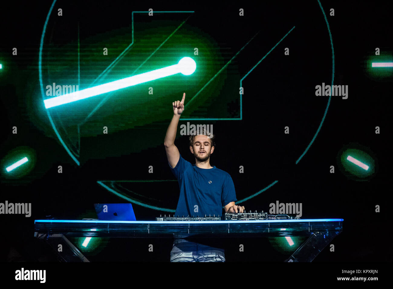 Tampa, USA. 16th Dec, 2017. Zedd performing at 93.3 FLZ's iHeartRadio ...