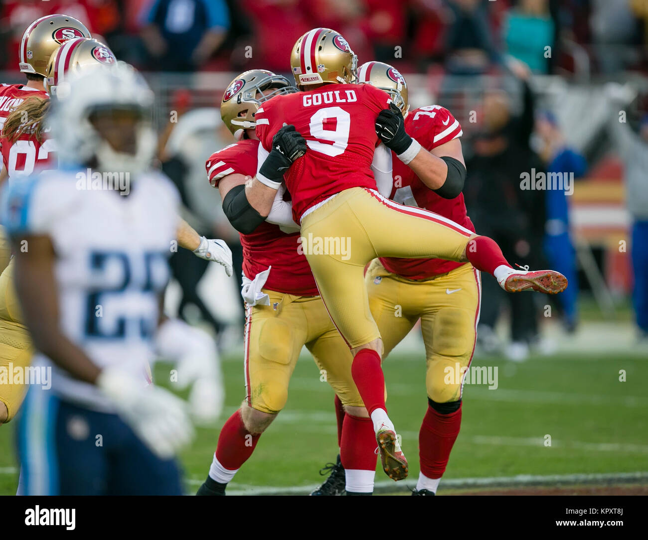 Santa Clara, CA. 17th Dec, 2017. San Francisco 49ers kicker Robbie ...