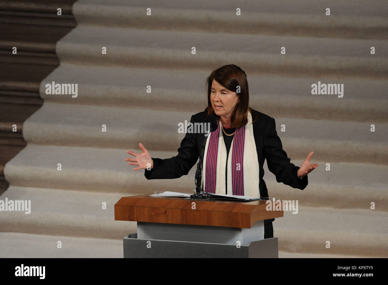 San Francisco, California, USA. 17th Dec, 2017. Rabbi Beth Singer ...