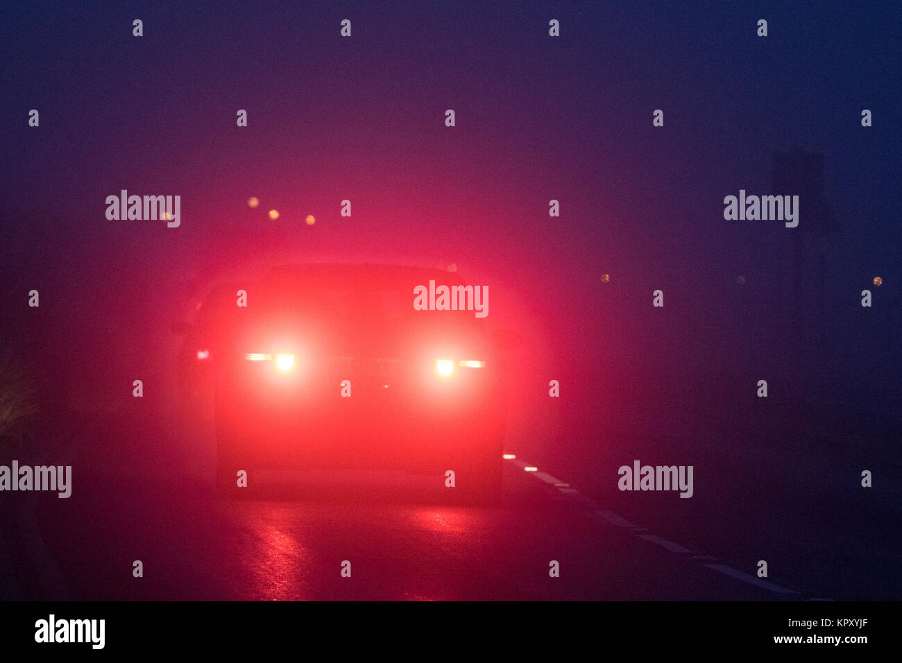 Southport, Merseyside. Dense Fog. 18th December 2017. UK Weather ...