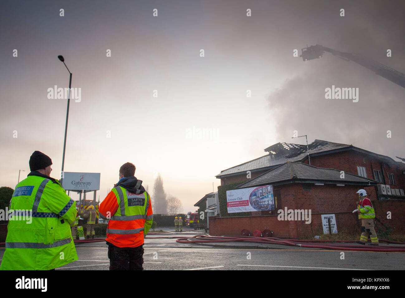 Fire and Rescue Service putting out large scale fire at the popular ...