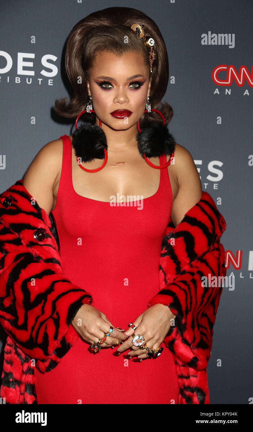 New York City, New York, USA. 17th Dec, 2017. Singer ANDRA DAY attends ...