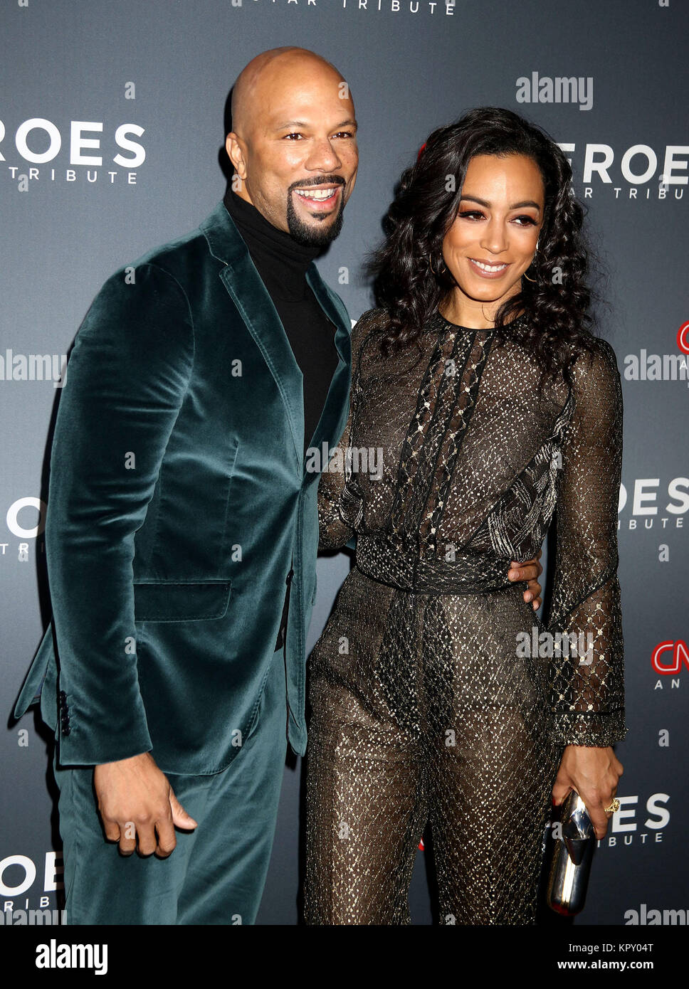 New York City, New York, USA. 17th Dec, 2017. Rapper COMMON and ANGELA ...