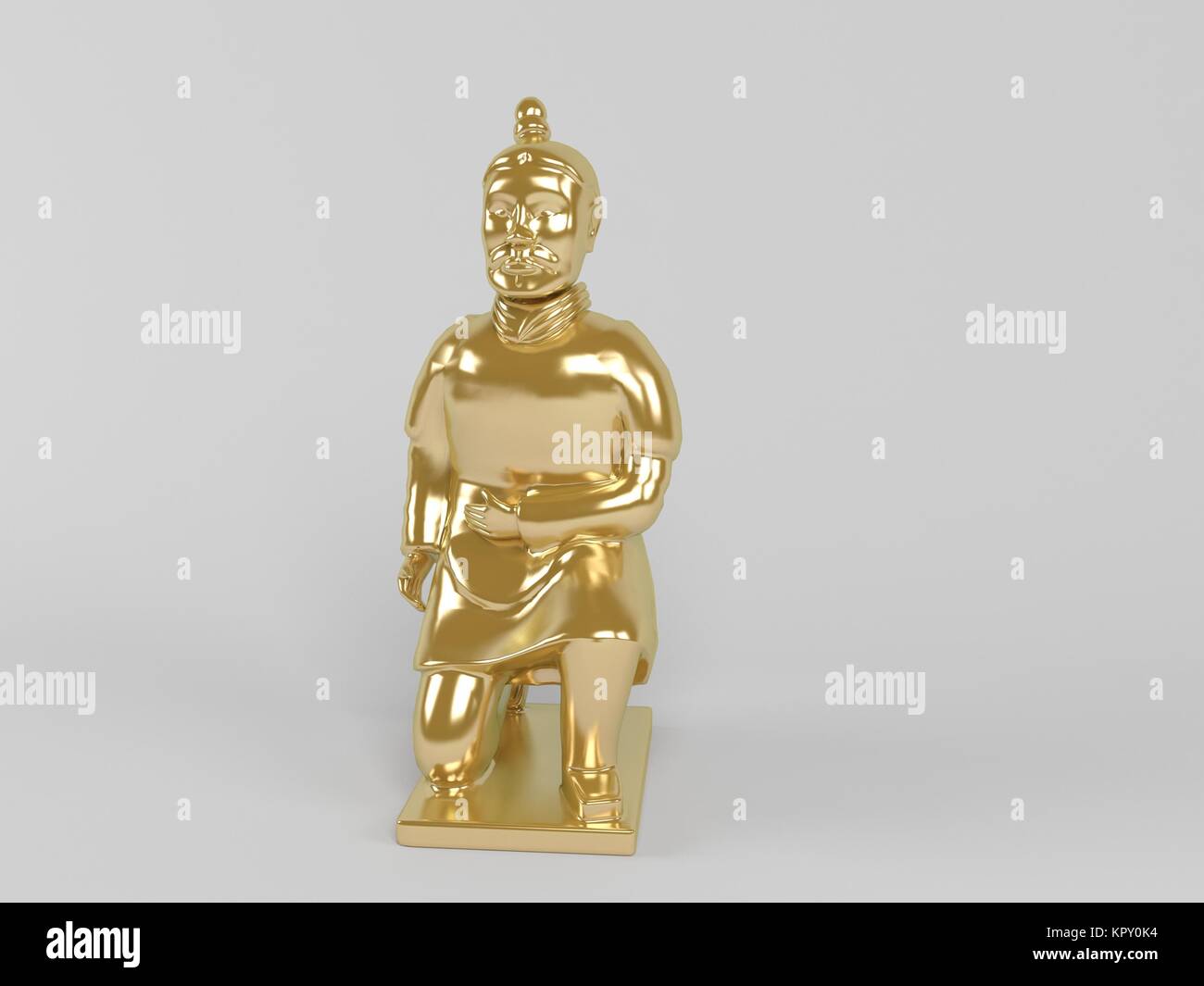 3d golden statue Stock Photo - Alamy