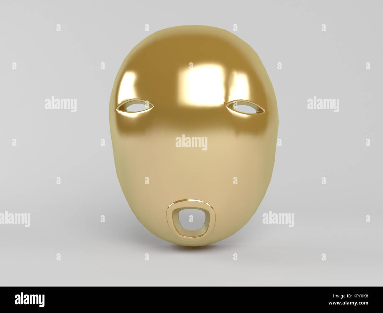 3d golden mask Stock Photo - Alamy