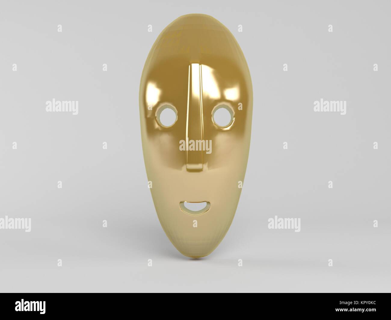 3d golden mask Stock Photo - Alamy