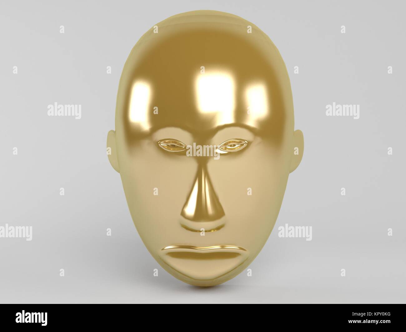 3d golden mask Stock Photo - Alamy
