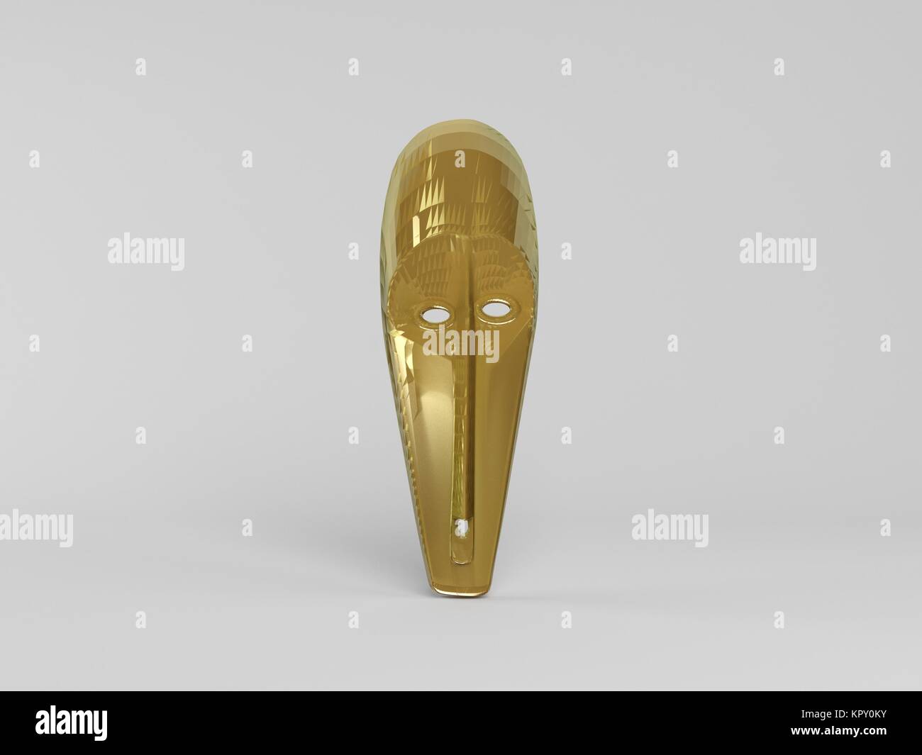 3d golden mask Stock Photo - Alamy