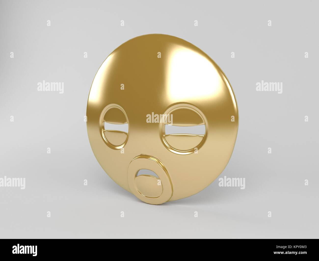 3d golden mask Stock Photo - Alamy