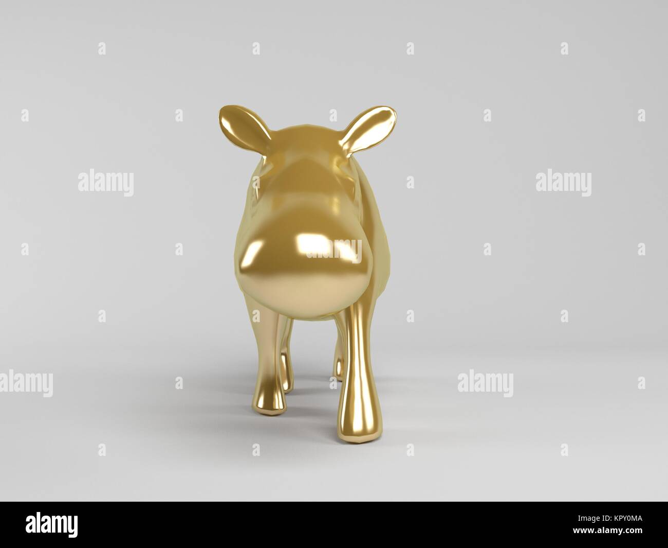 3d golden animal Stock Photo - Alamy