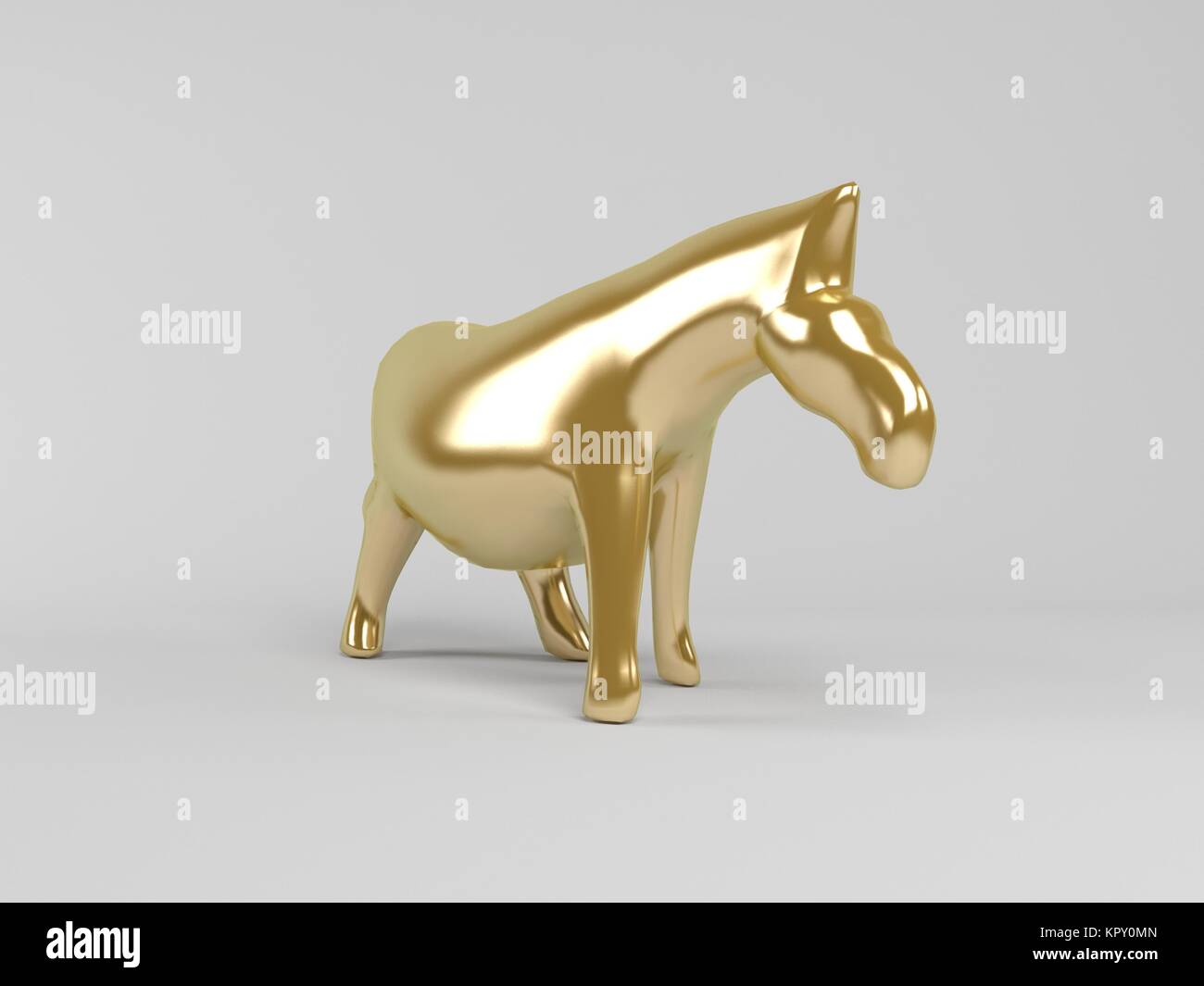 3d golden animal Stock Photo - Alamy