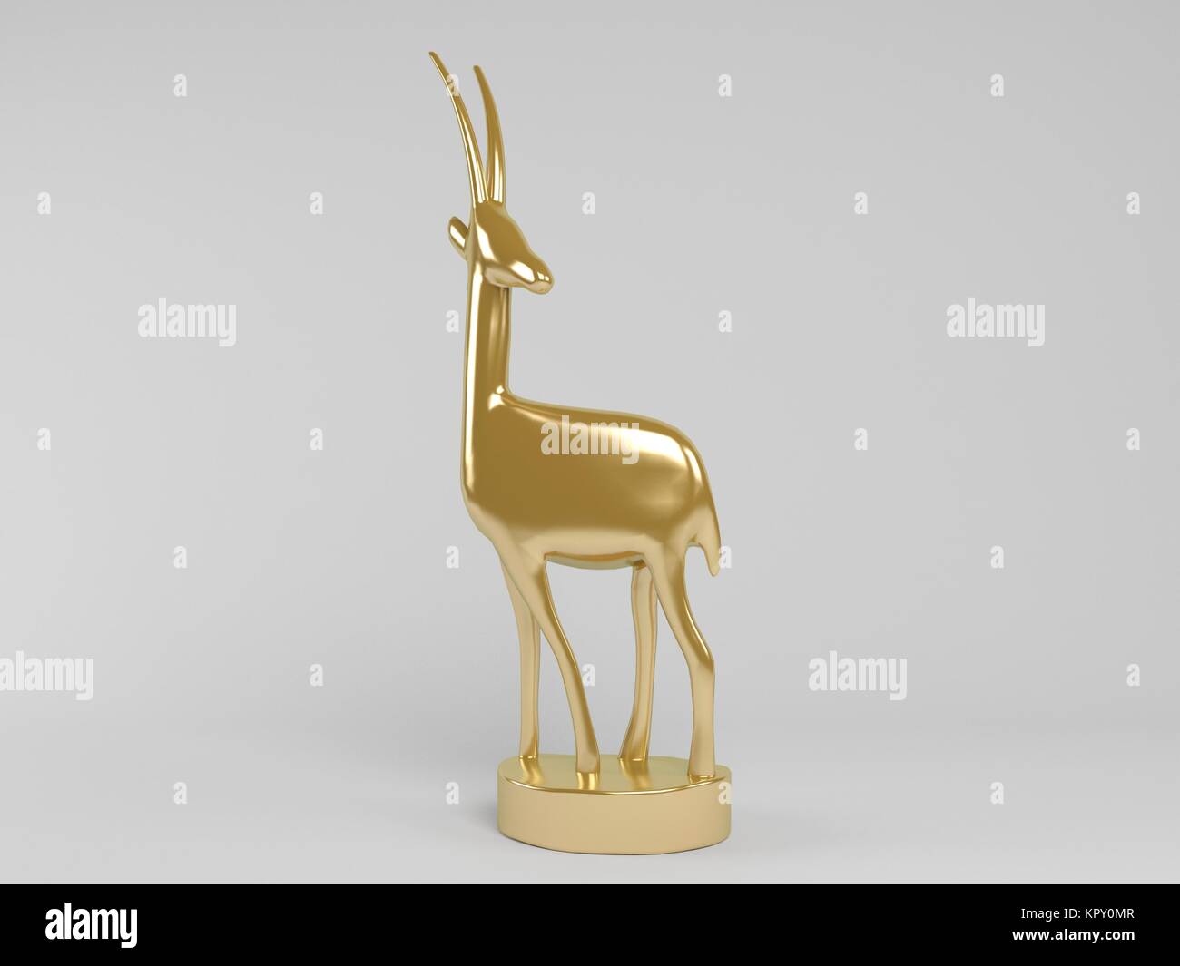 3d golden animal Stock Photo - Alamy