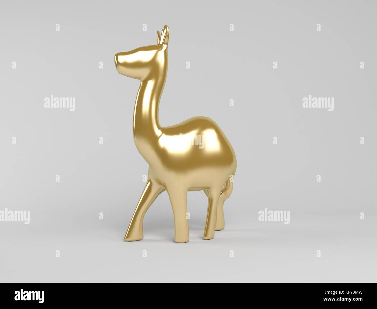 3d golden animal Stock Photo - Alamy