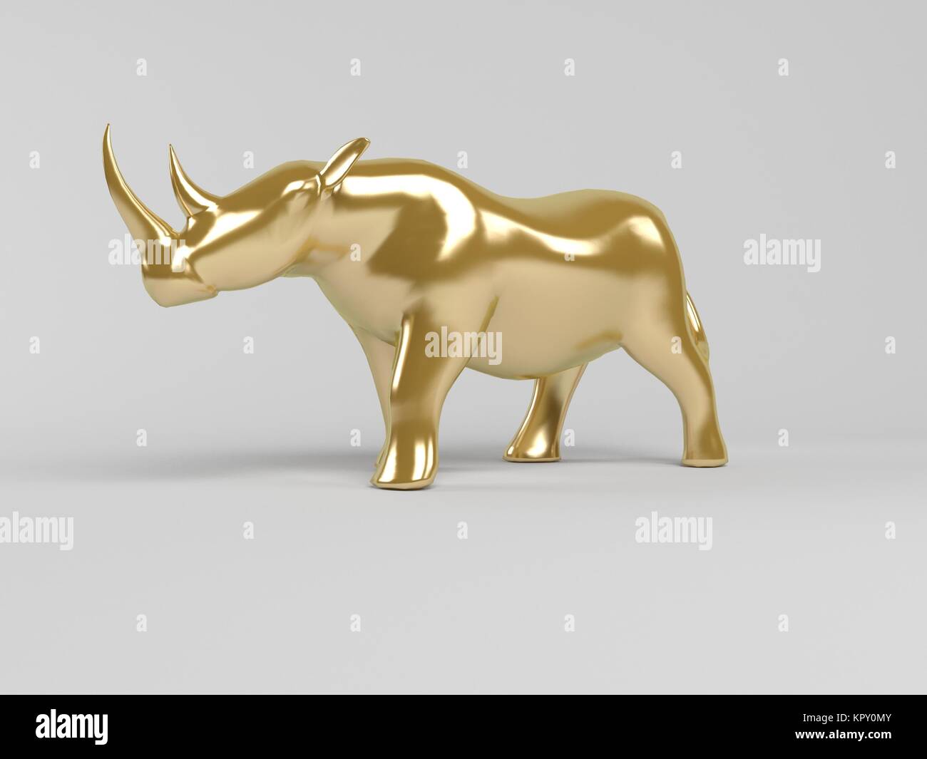 3d golden animal Stock Photo - Alamy