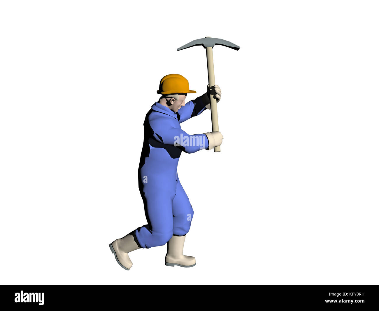 Working miner Cut Out Stock Images & Pictures - Alamy
