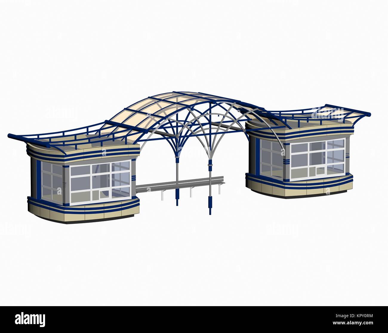 Canopy bus stop Cut Out Stock Images & Pictures - Alamy