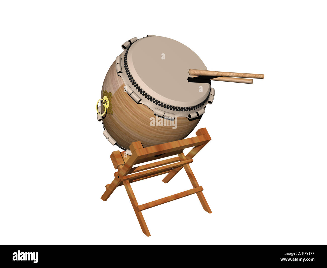 drum released with sluch Stock Photo - Alamy