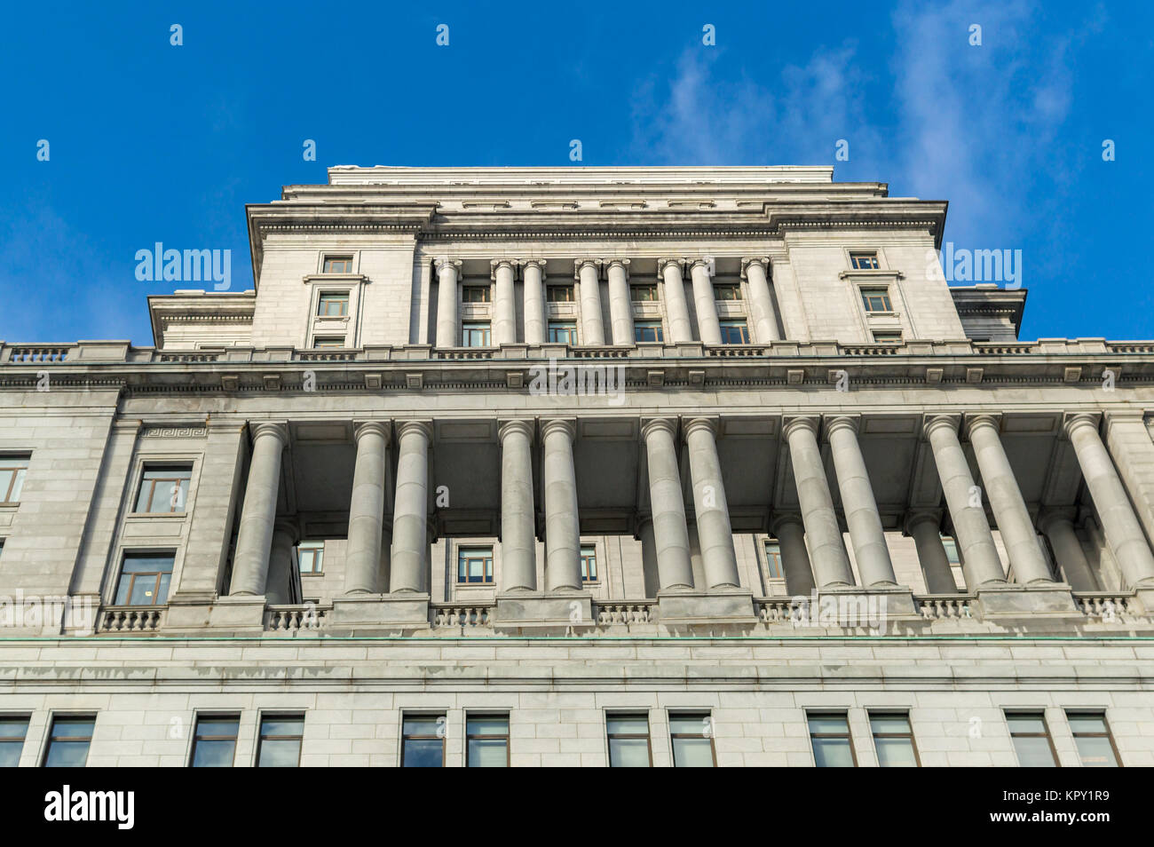 The historical old building in Montreal downtown, Quebec, Canada Stock ...