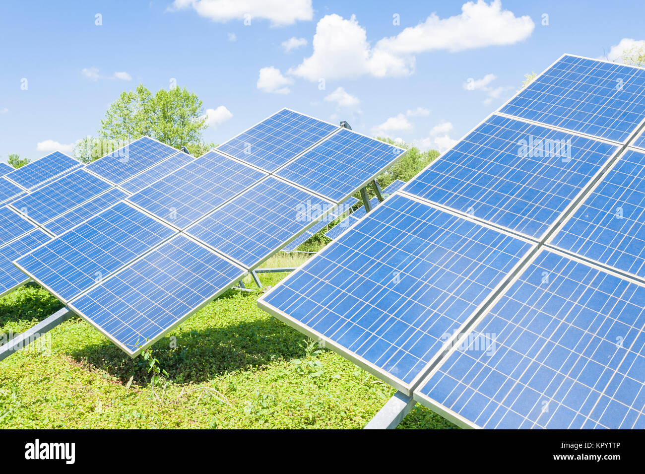 Green energy.Solar panel Stock Photo - Alamy