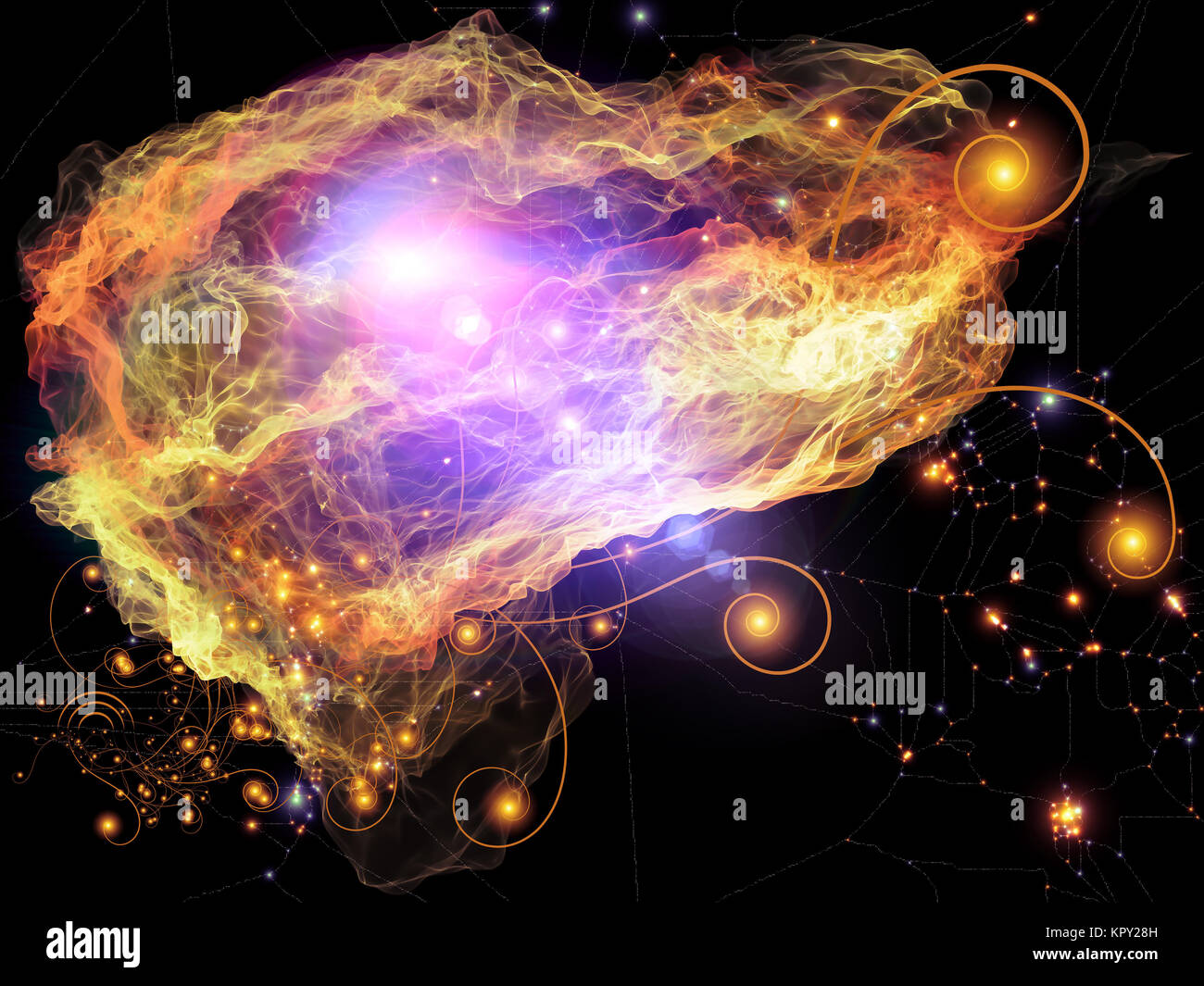 Virtualization of Glow Forms Stock Photo - Alamy