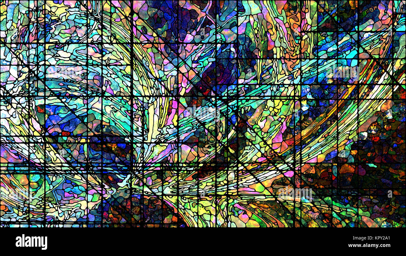Toward Digital Stained Glass Stock Photo - Alamy