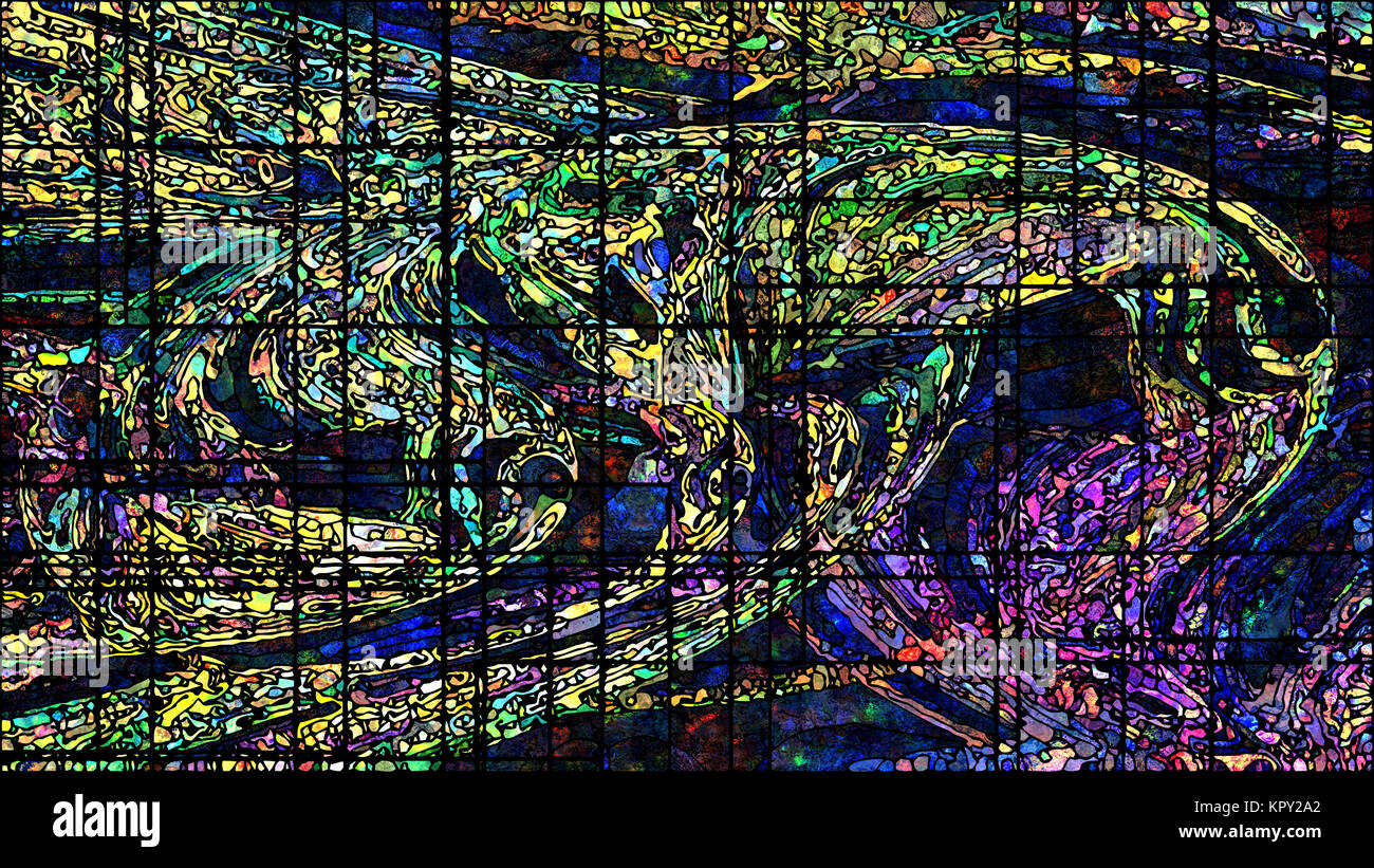 Advance of Stained Glass Stock Photo - Alamy