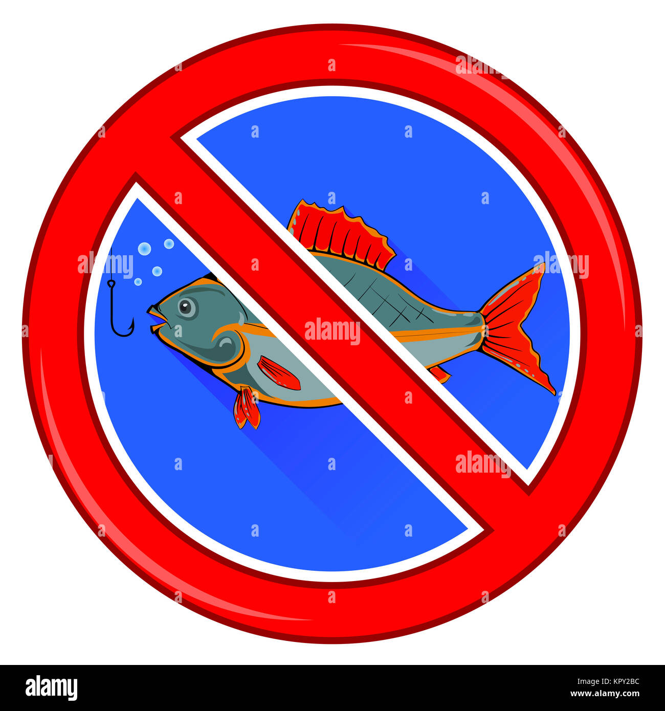 Fishing Prohibited Sign Isolated Stock Photo - Alamy