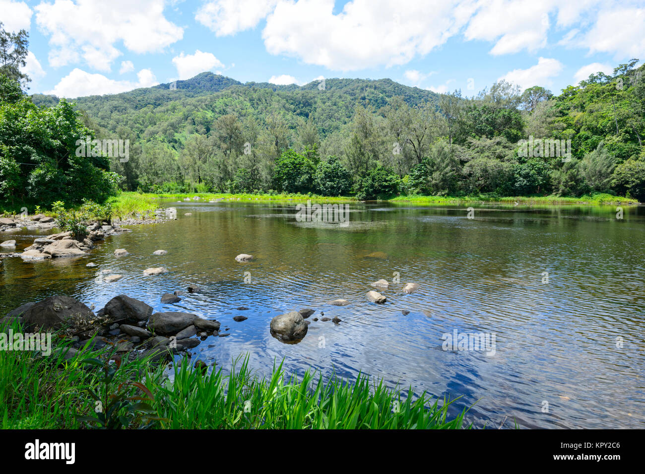 View of scenic Lake Placid, Cairns, Far North Queensland, FNQ, QLD ...