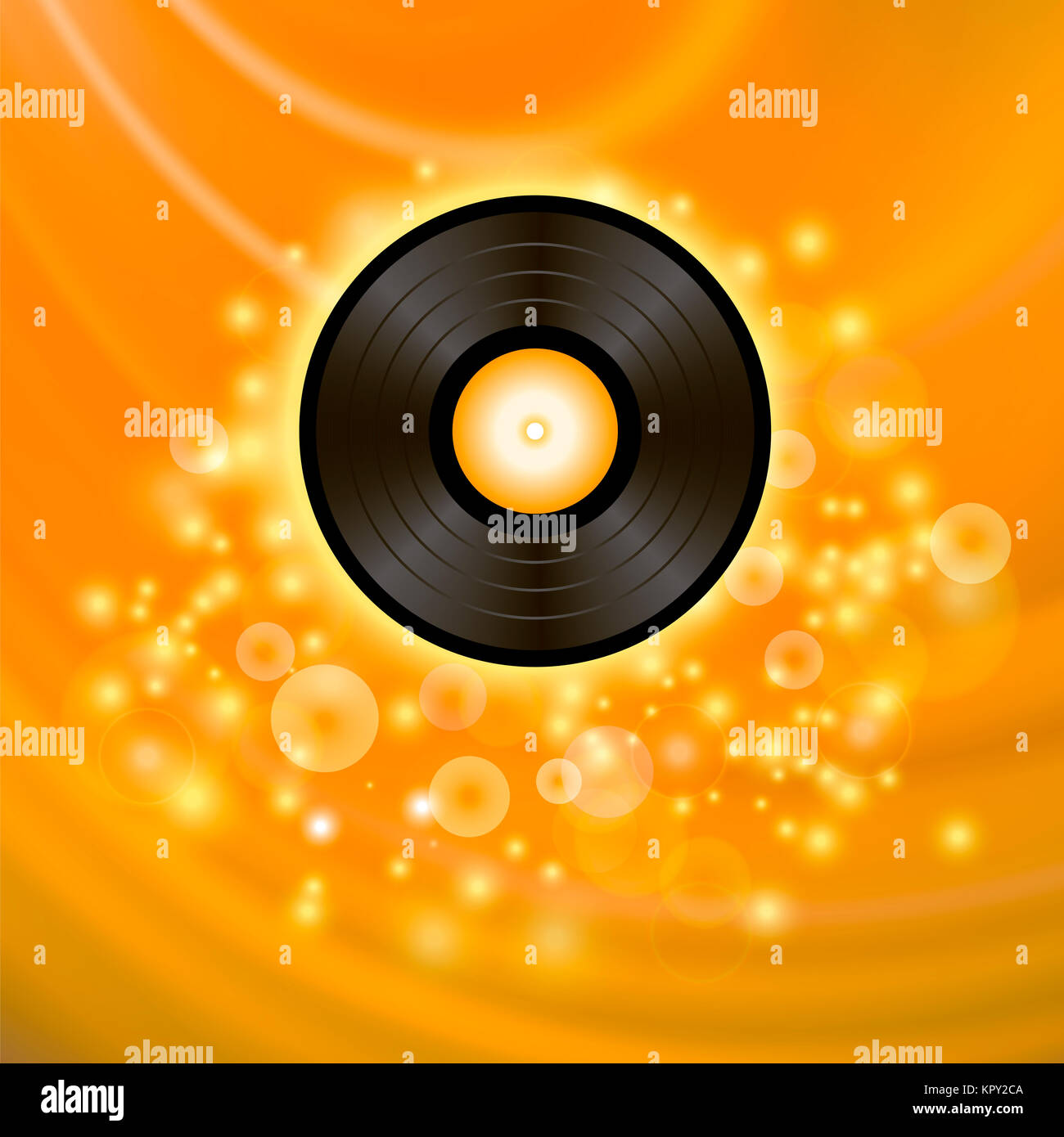 Retro Vinyl Disc Stock Photo - Alamy