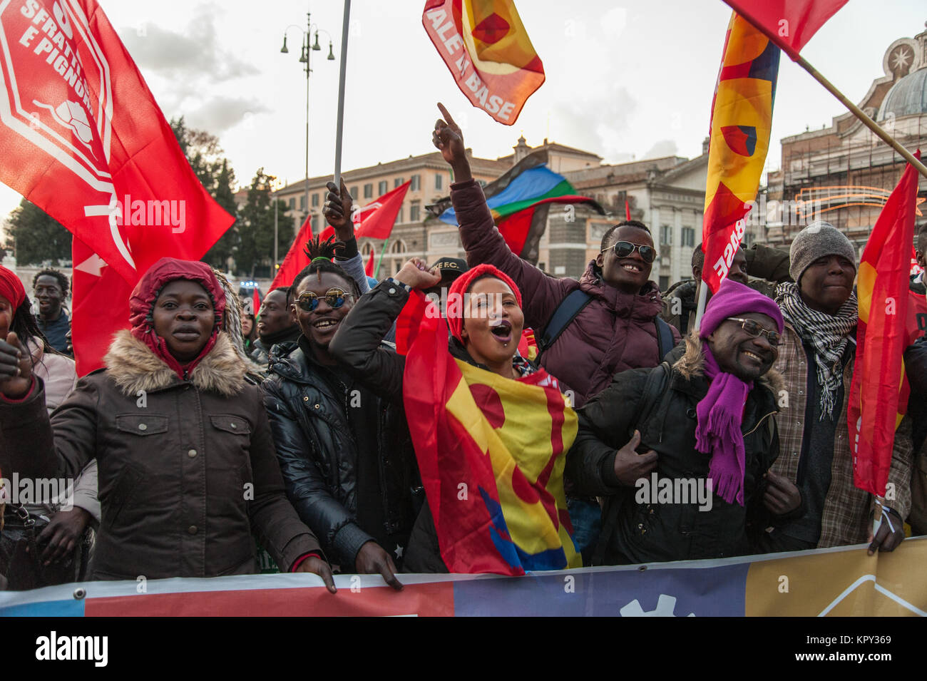 Rome, Italy. 16th Dec, 2017. Thousands of people from all over Italy ...
