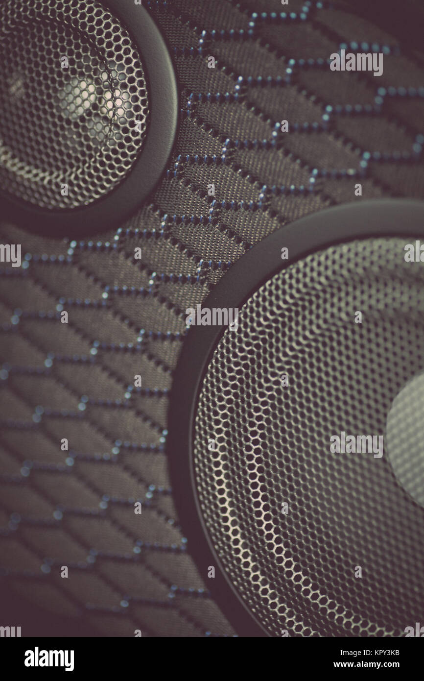 Car speaker detail Stock Photo - Alamy