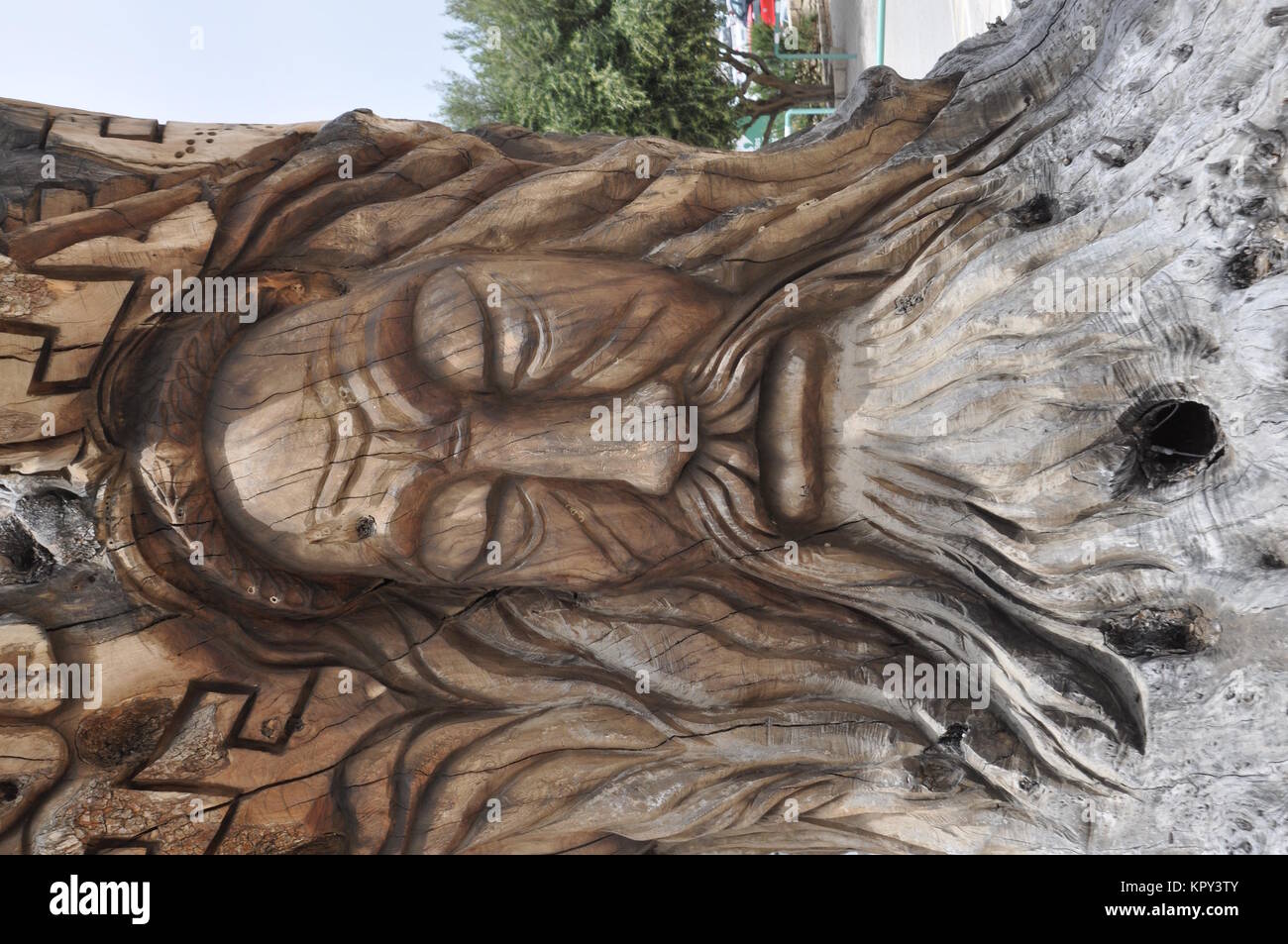 Greece,Island of Crete - Carving in the hippie town of Matala Stock ...