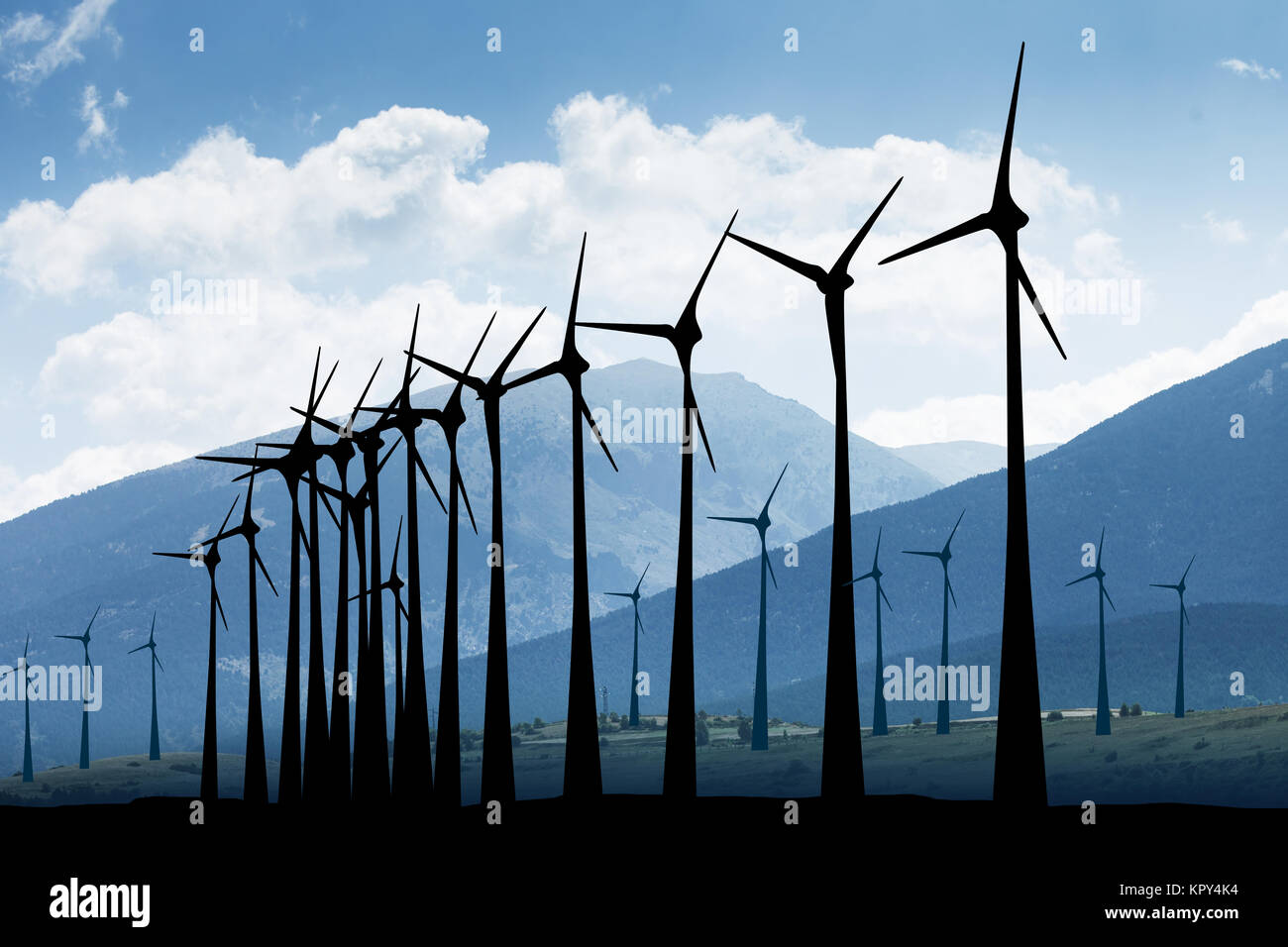Panoramic mountain view of Pyrenees, Andorra Stock Photo - Alamy