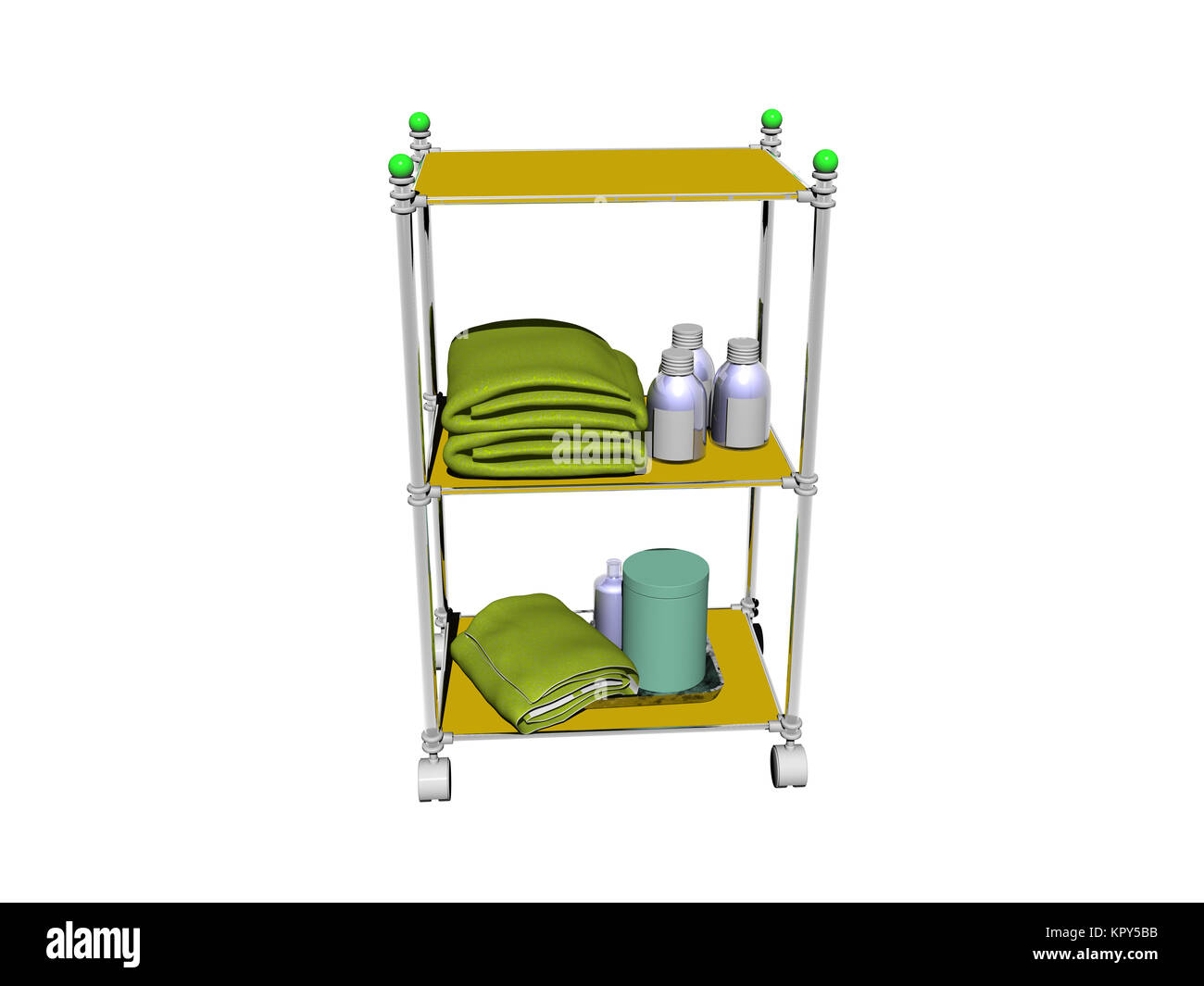 trolley with laundry free Stock Photo - Alamy