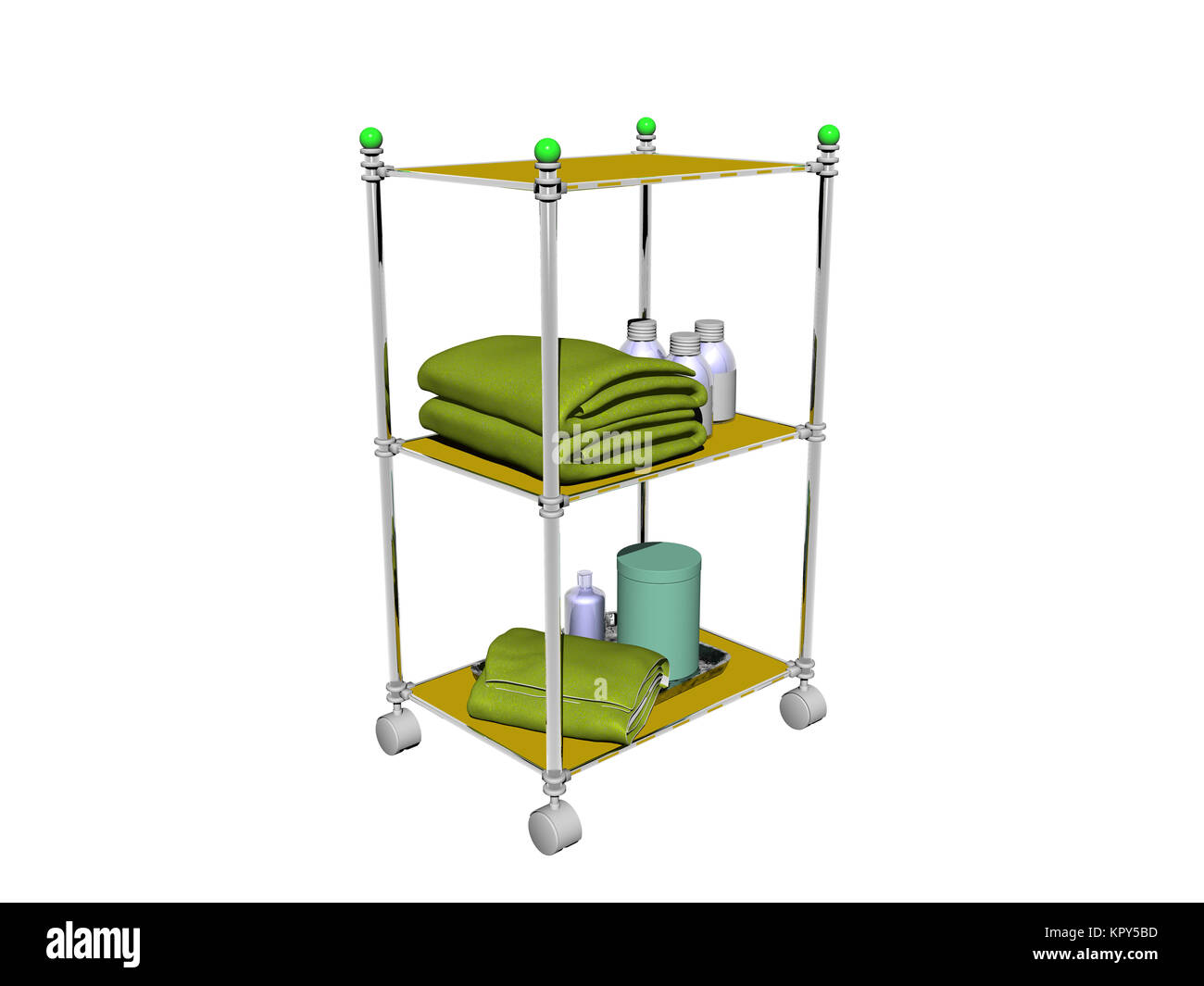 trolley with laundry free Stock Photo - Alamy