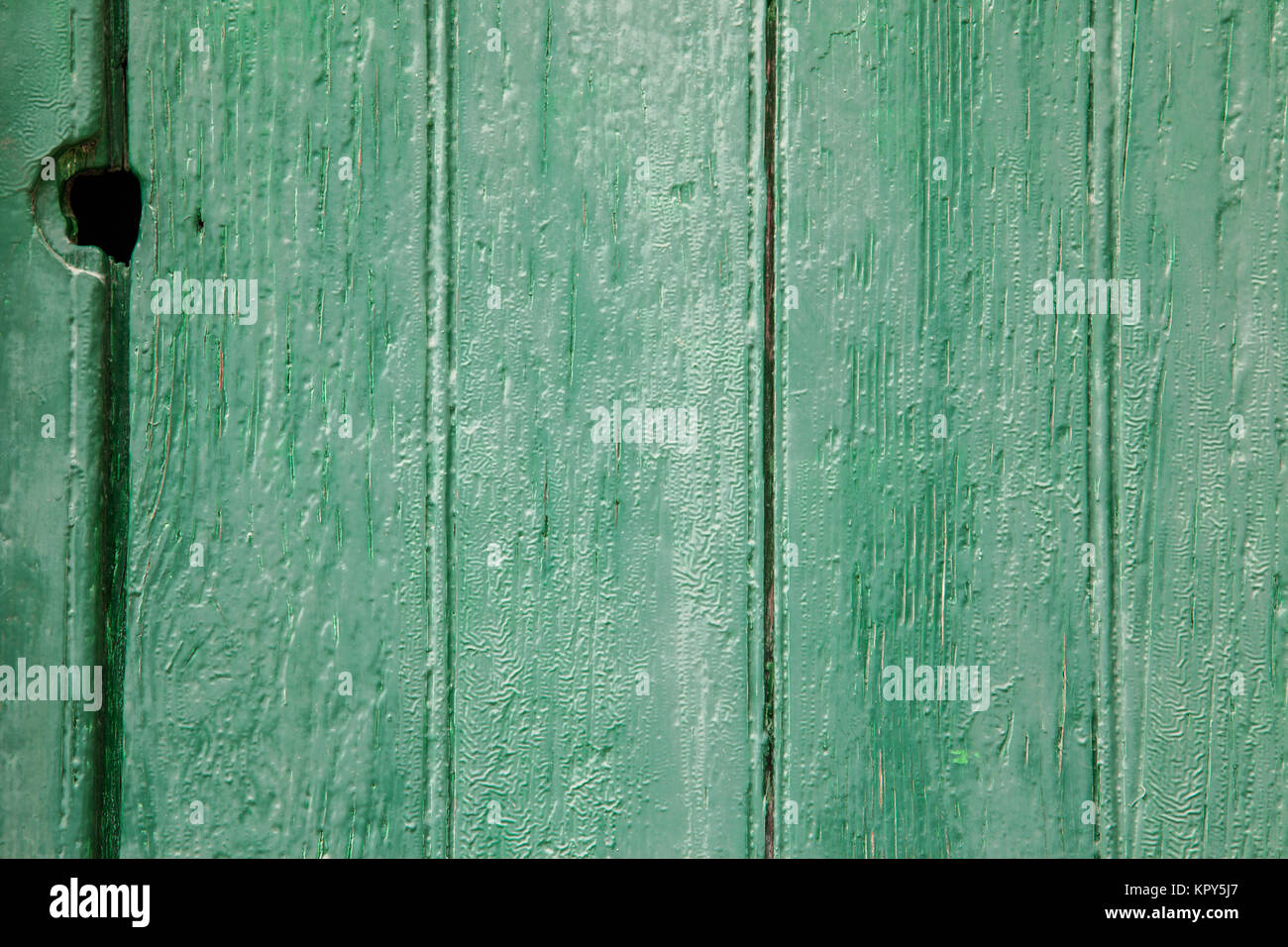 Recently painted green wood door and window panels Stock Photo - Alamy