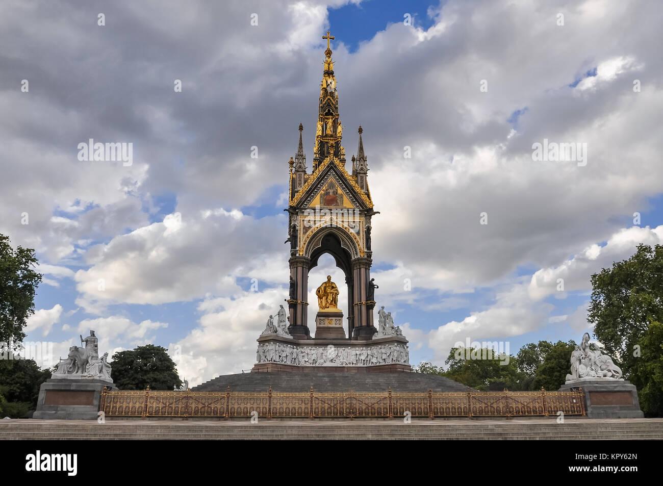 the albert memorial in london,united kingdom Stock Photo - Alamy