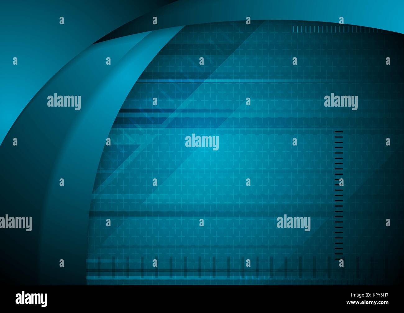 Abstract blue wavy tech background Stock Photo - Alamy