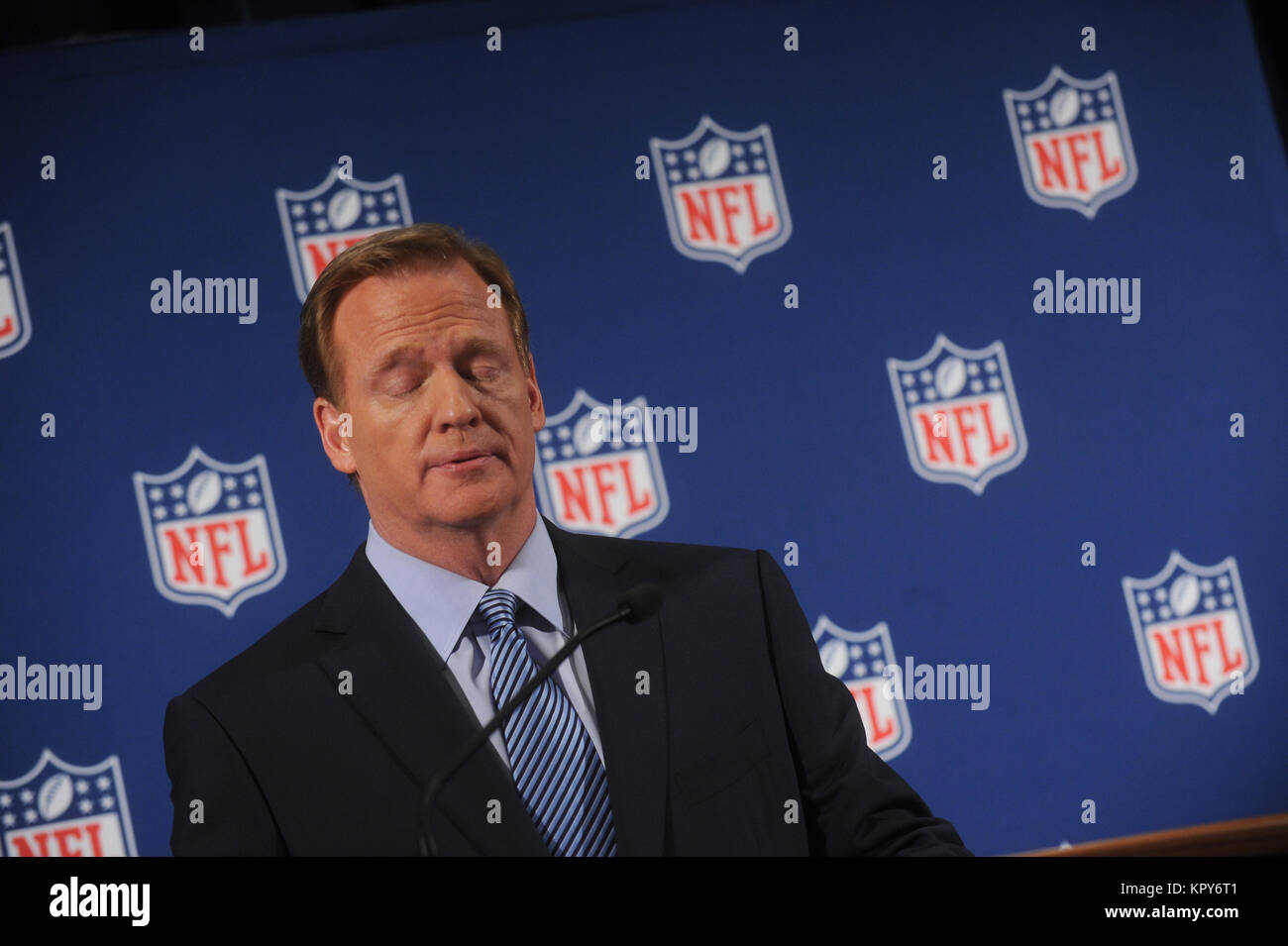 NEW YORK, NY - SEPTEMBER 19: National Football League commissioner ...
