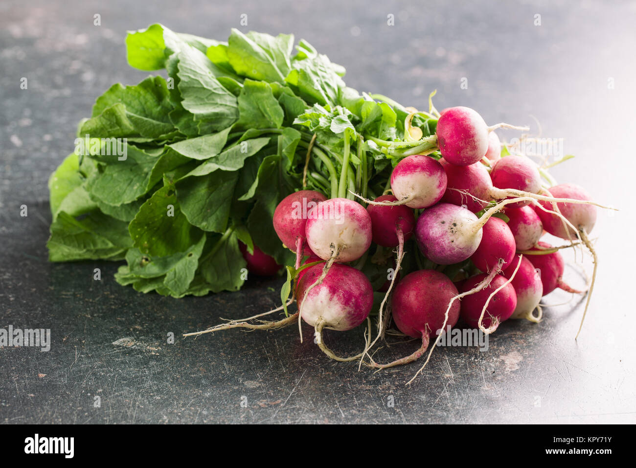 Bunch of fresh radishes Stock Photo - Alamy