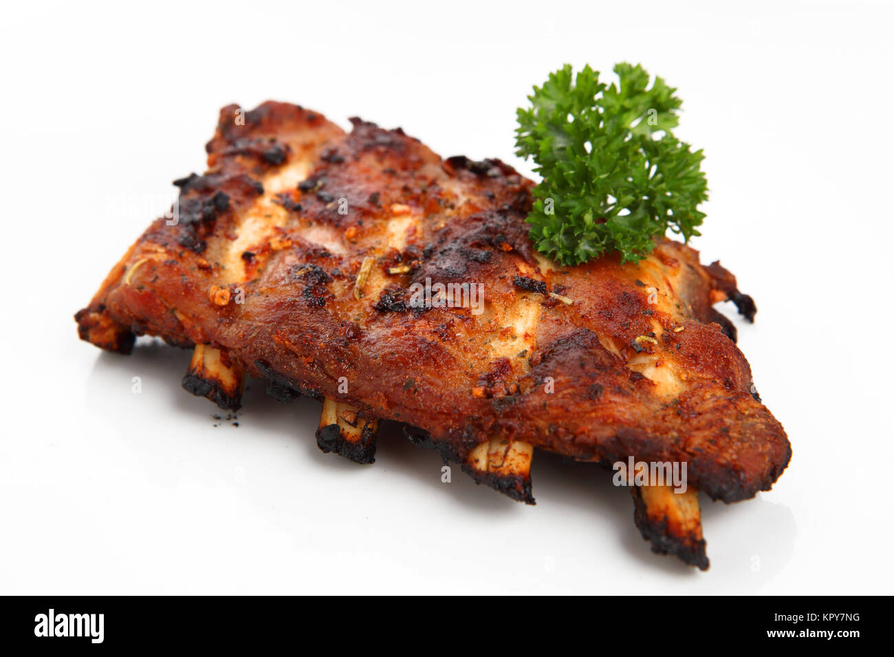 Spareribs grill Cut Out Stock Images & Pictures - Alamy