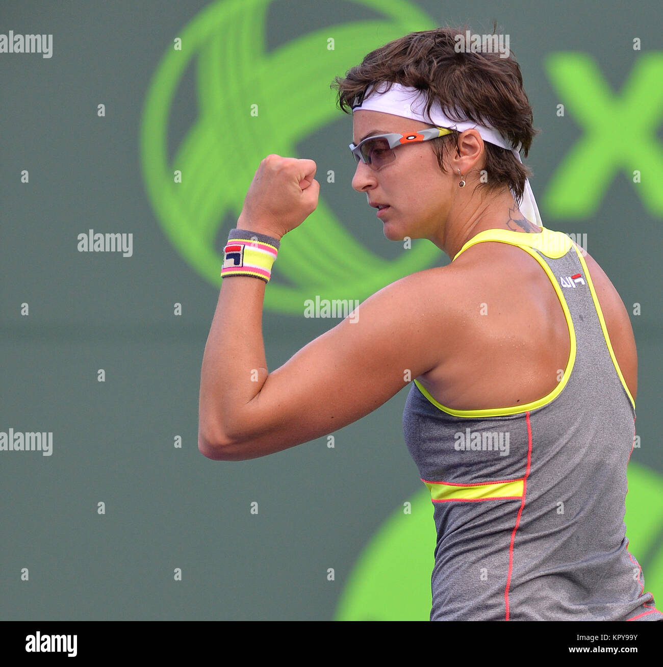 KEY BISCAYNE, FL - MARCH 20: Yaroslava Shvedova seen on day 4 of the ...
