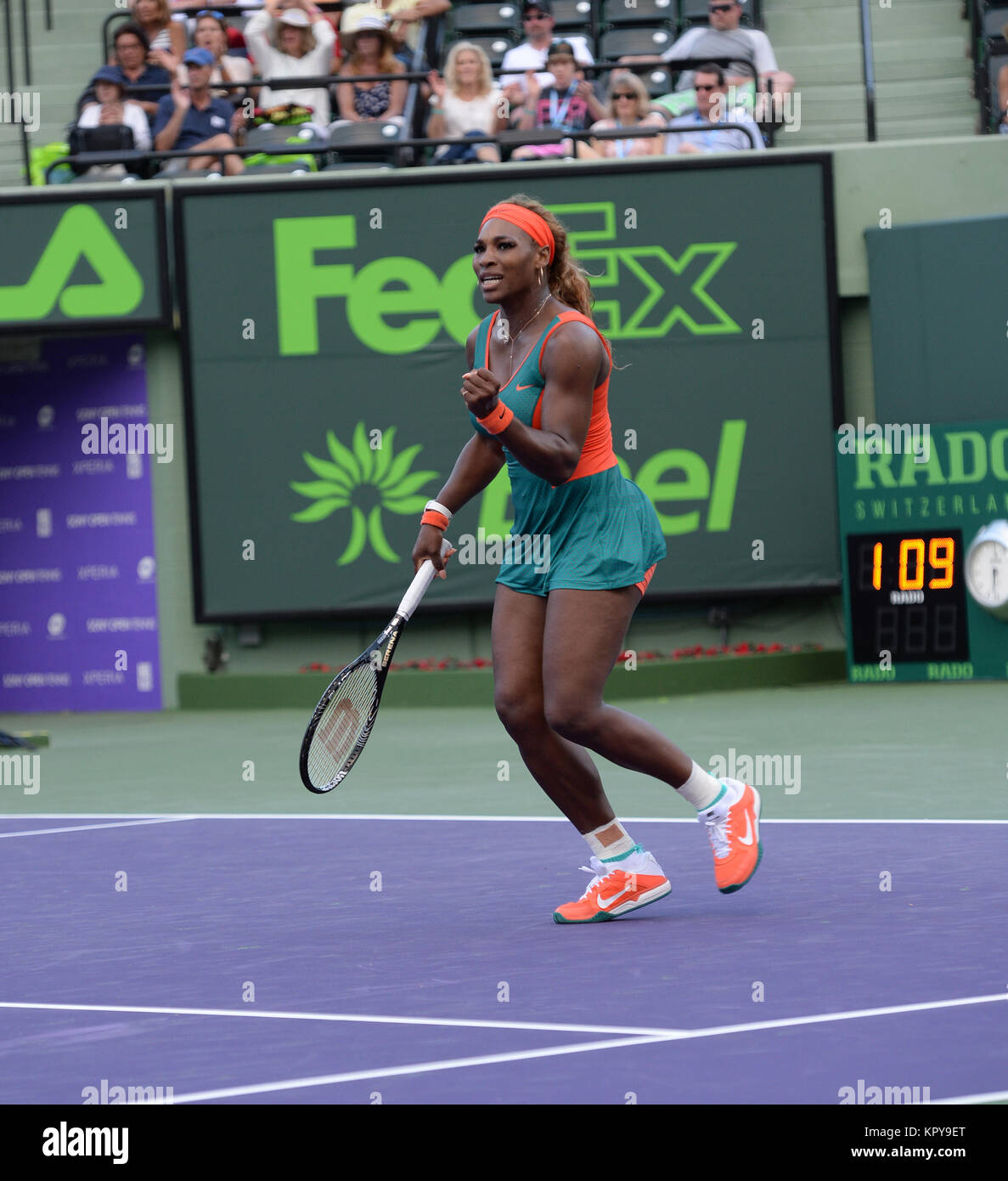 KEY BISCAYNE, FL - MARCH 20: Serena Williams of the USA ...