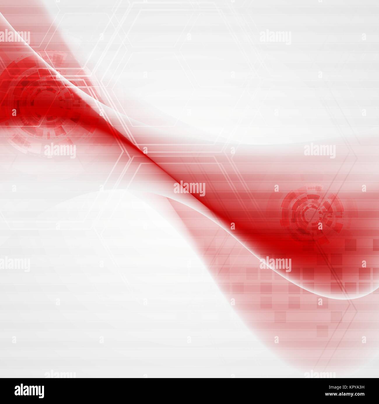 Red wavy tech abstract background Stock Photo - Alamy