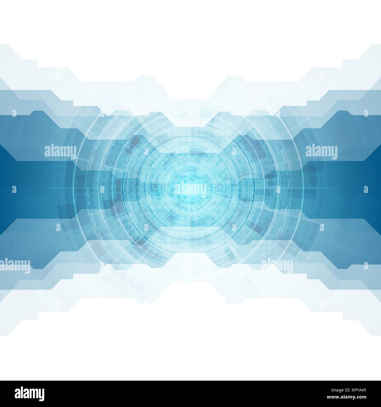 Tech blue abstract design Stock Photo - Alamy