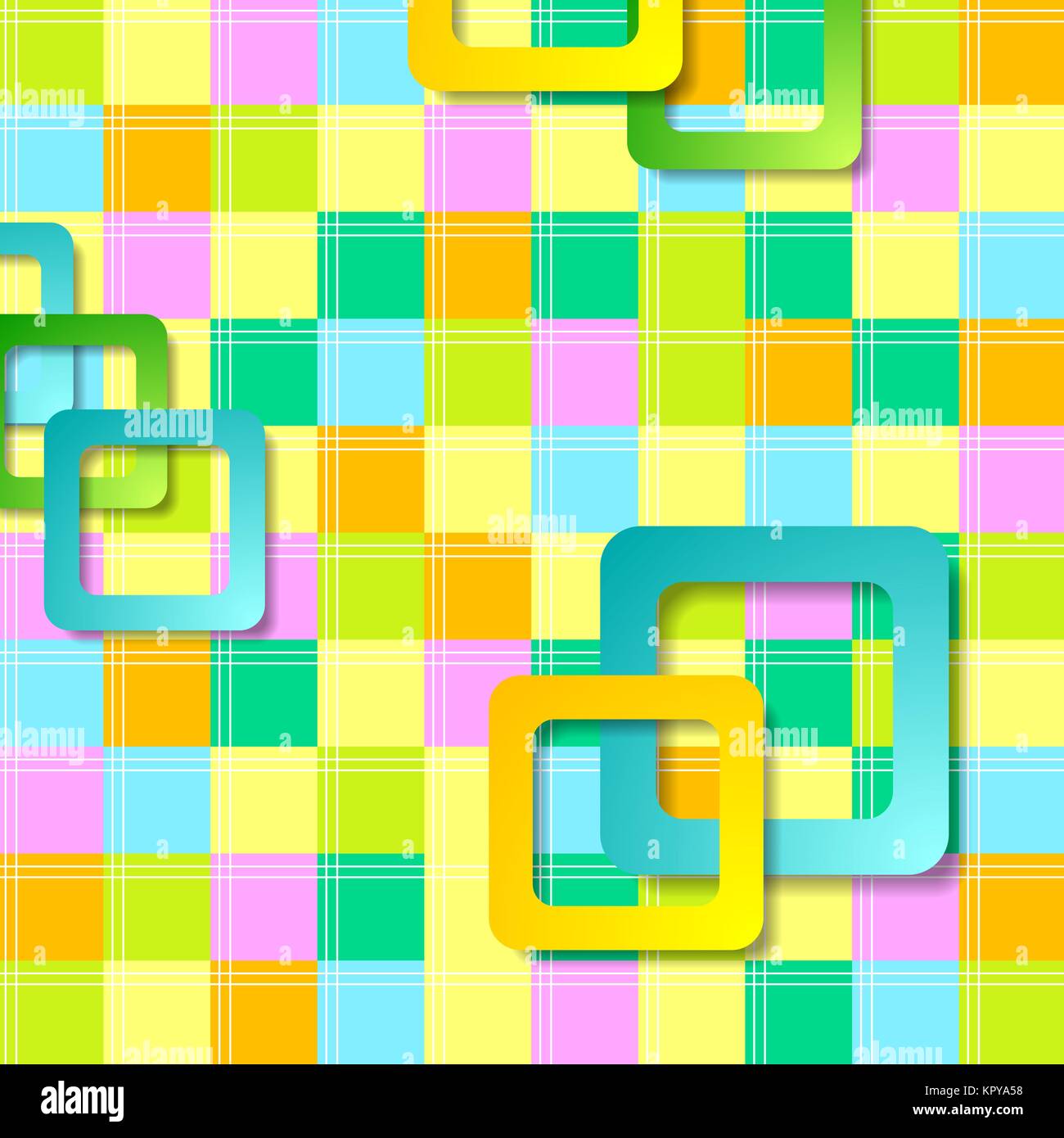 Abstract colorful squares pattern design Stock Photo - Alamy