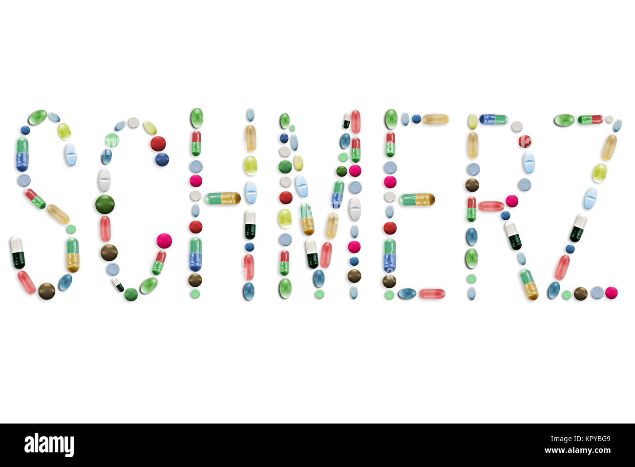 medicine pills,tablets colorful,letters word text Stock Photo - Alamy