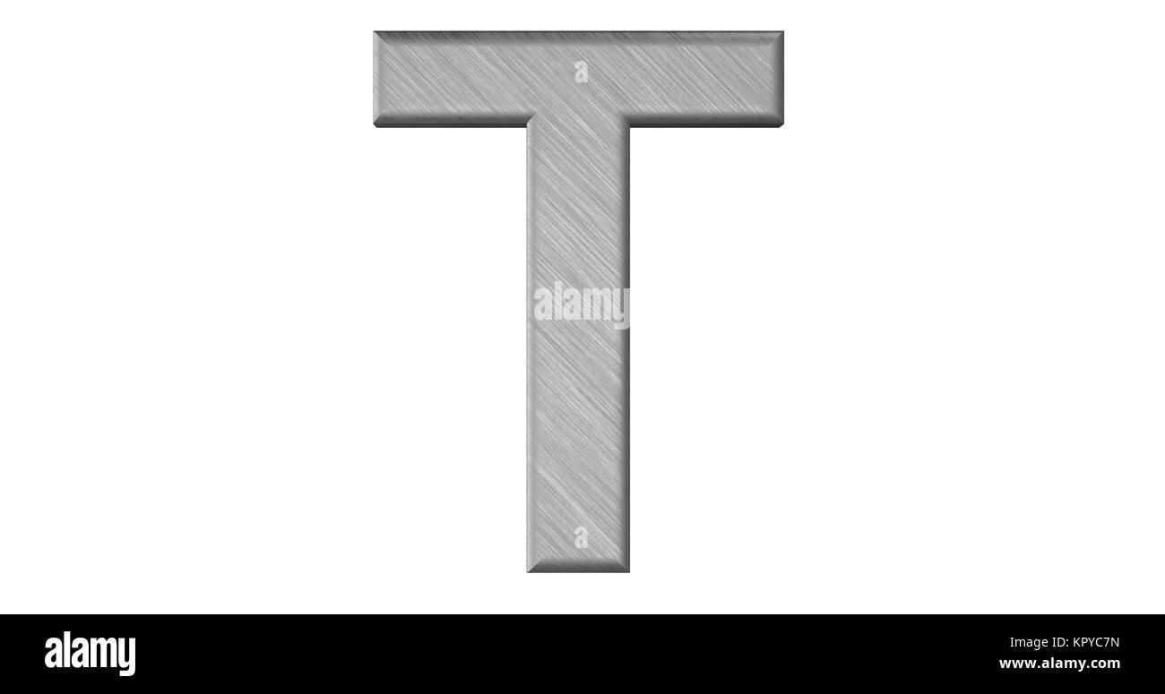 Metal letter t hi-res stock photography and images - Alamy
